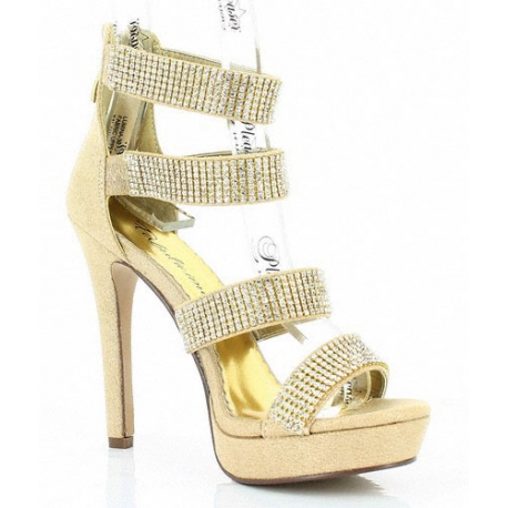 chaussures dorees soiree